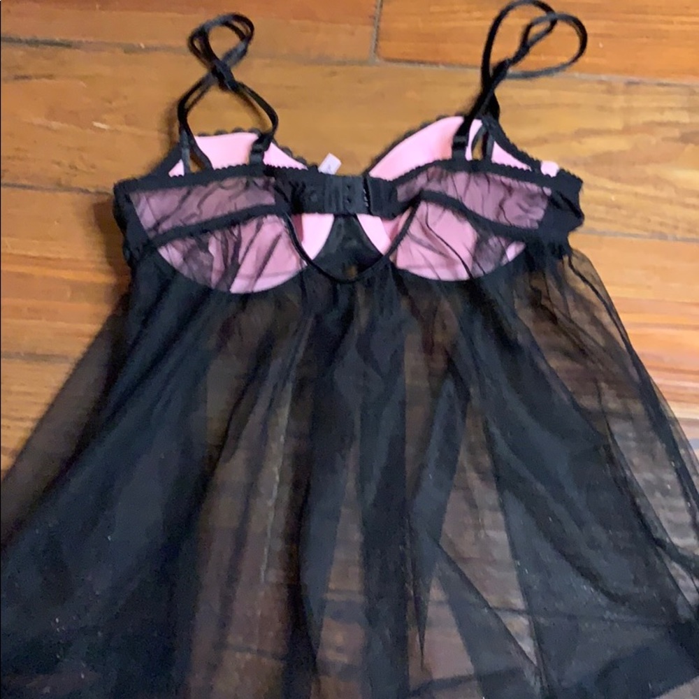 Victoria’s Secret Black Sheer Teddy Lingerie 36b - Gem
